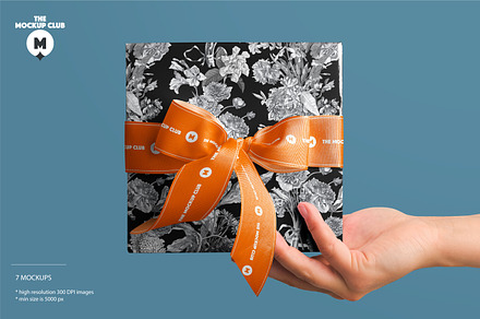 Ribbon Mockup Set, a Packaging Mockup by Creatsy