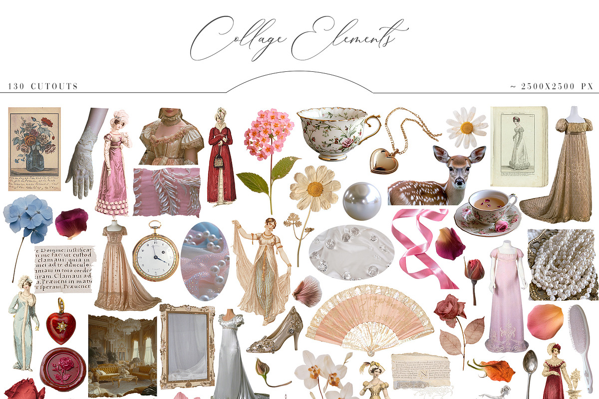 Regency Era Collage Creator, an Object Graphic by Kaleriia