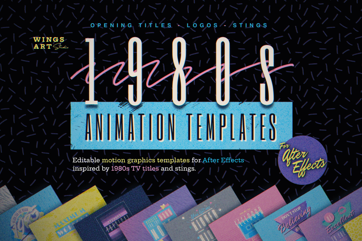 1980s Title Logo Animation Templates, a Branding & Logo Template by ...