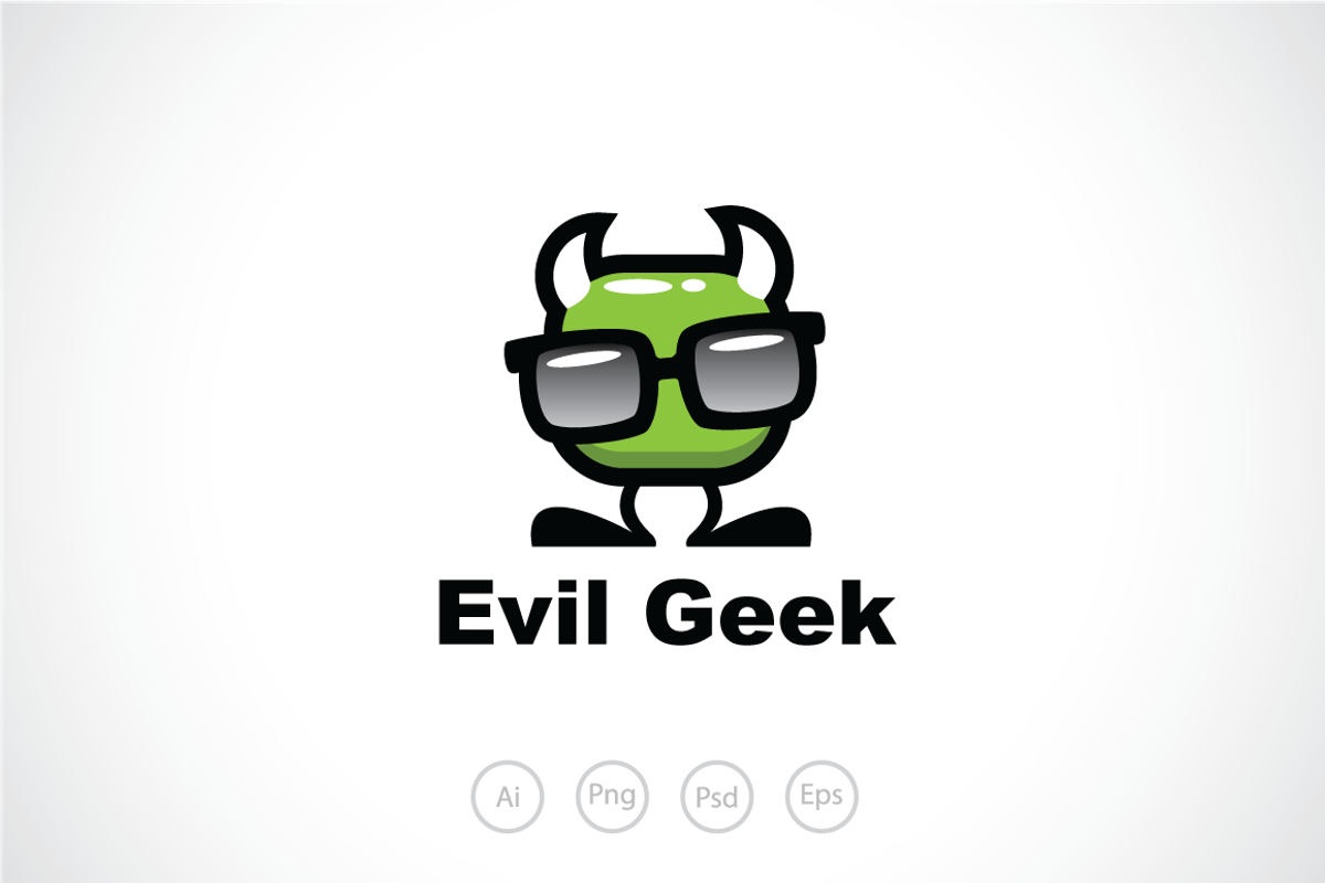 Evil Devil Geek Logo Template, a Branding & Logo Template by Heavtryq ...
