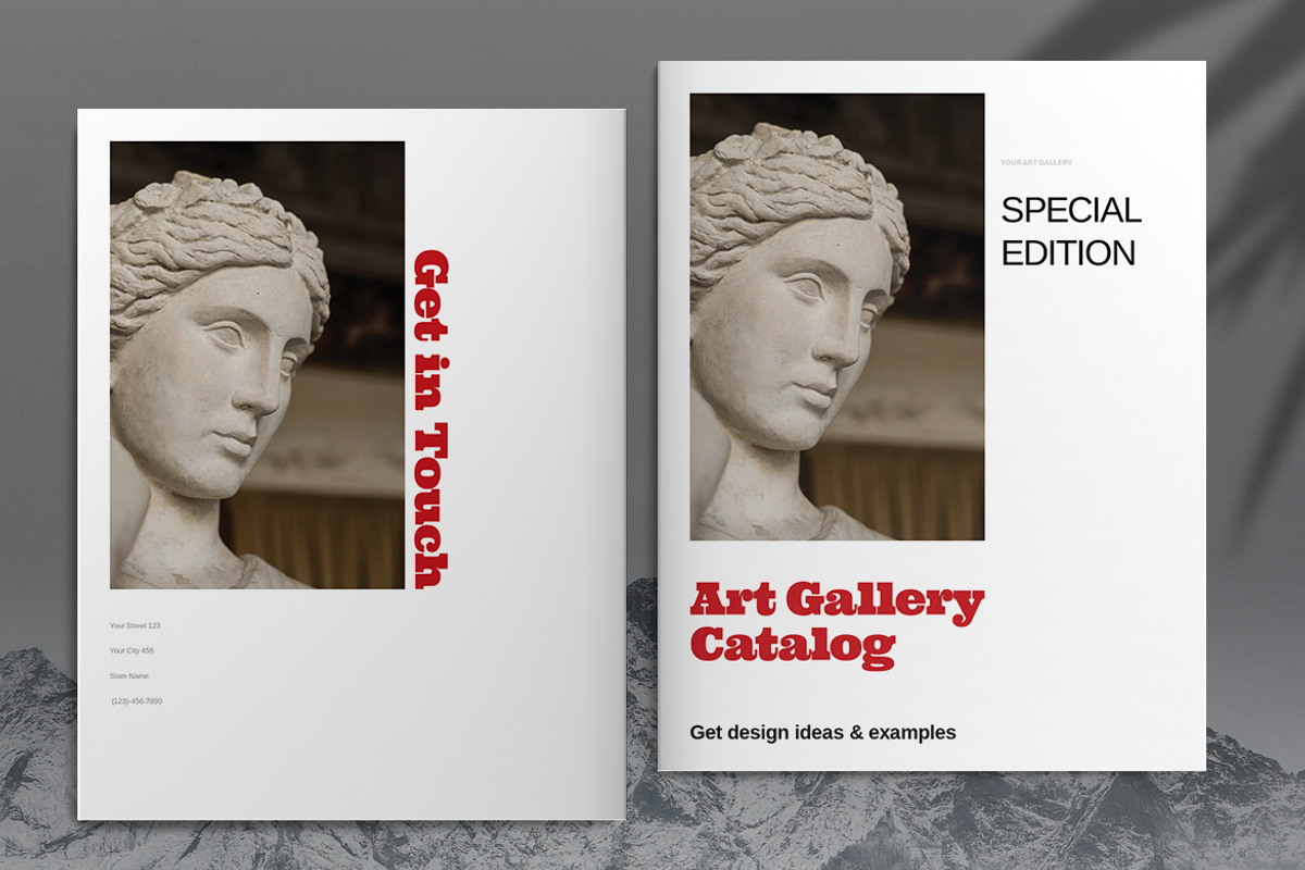 Art Gallery Catalog Layout Template