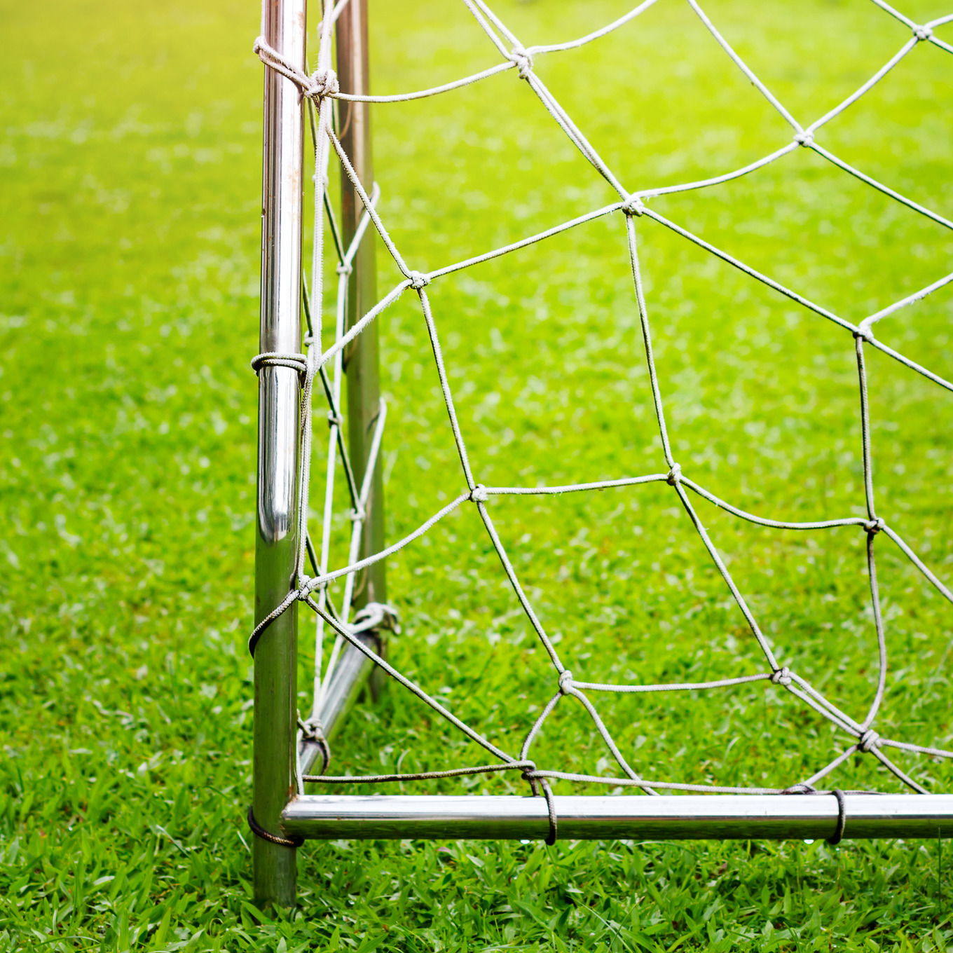 Football Goal with Play-field View, a Background Photo by Daria Photo