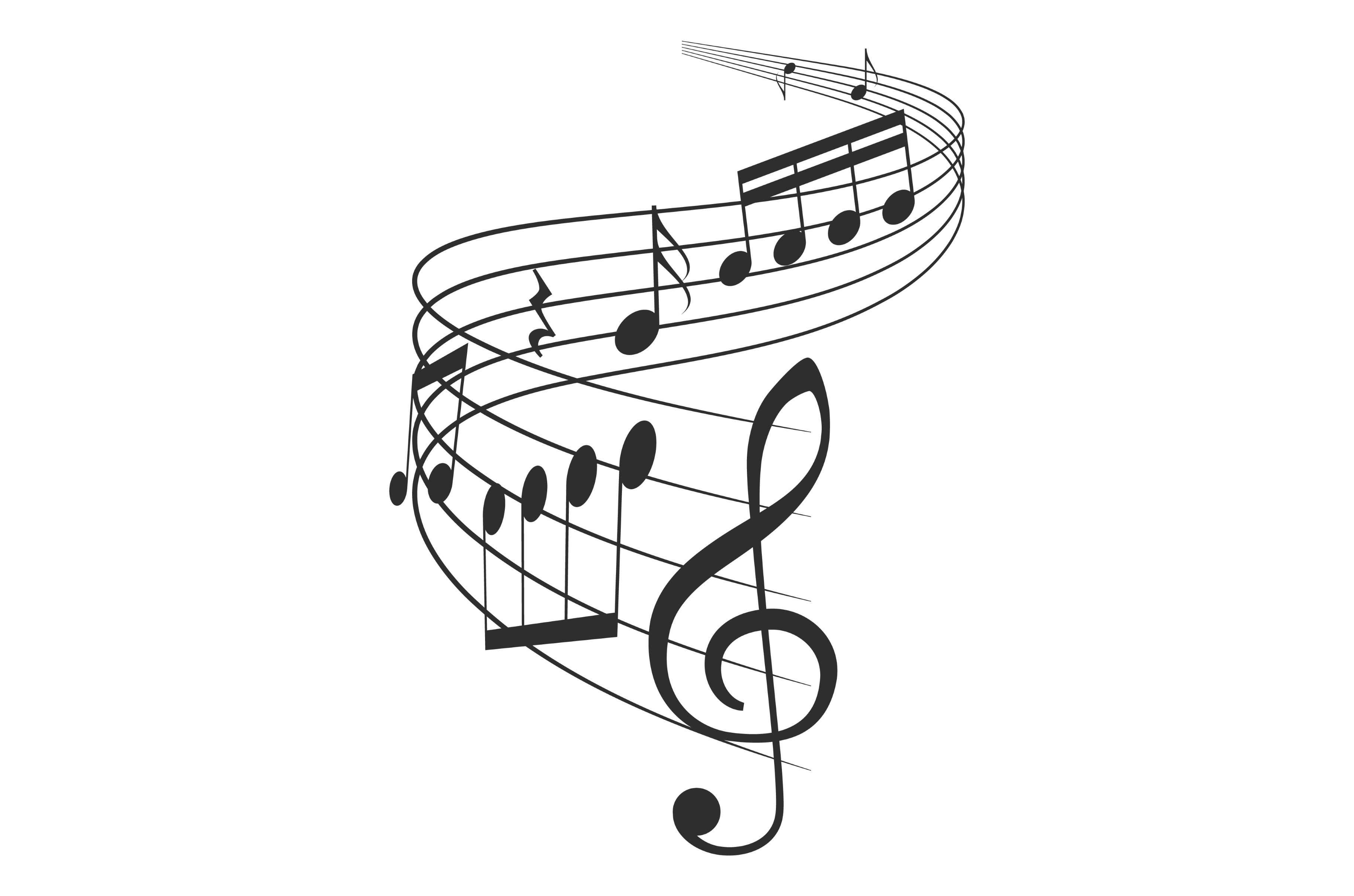 Classical music symbol. Note bearer, an Illustration by Vectorbuum