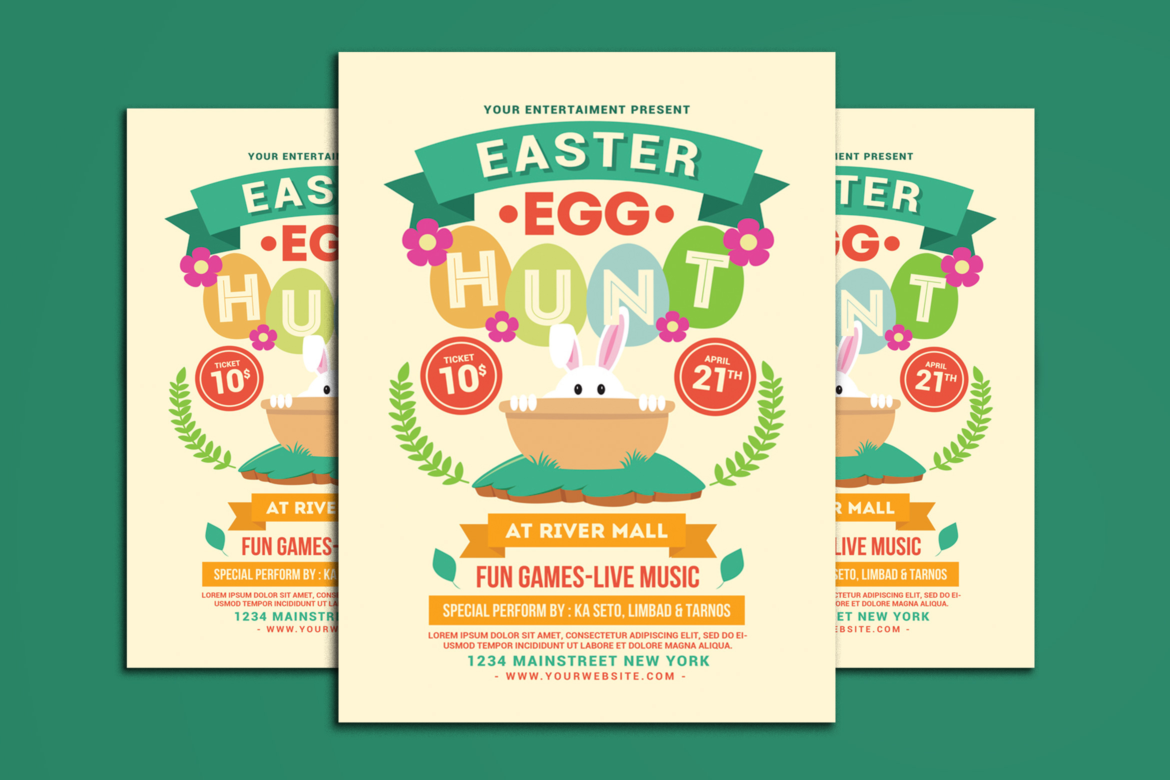 Easter Egg Hunt Flyer, a Flyer Template by Muhamad Iqbal hidayat ...
