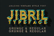 Jibril - Vintage Style Font, a Font by JumboDesign