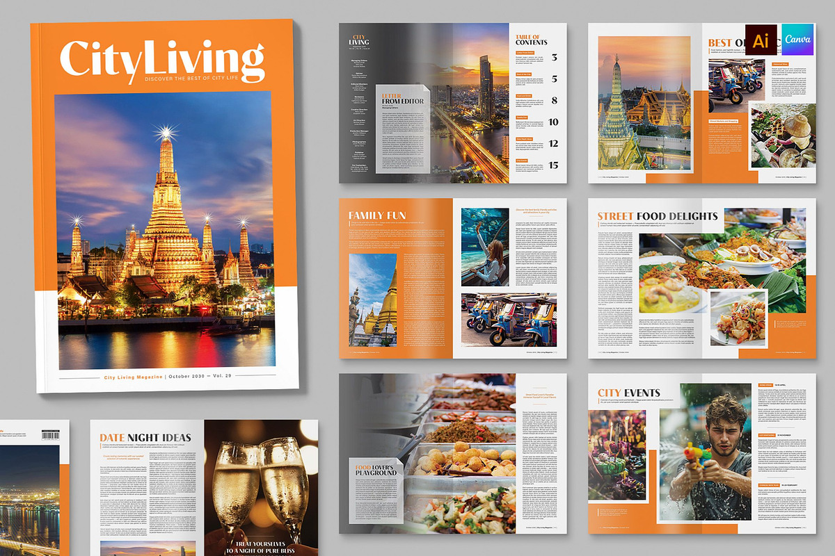 Travel, Tourism City Guide Brochure, a Brochure Template by BrandPacks