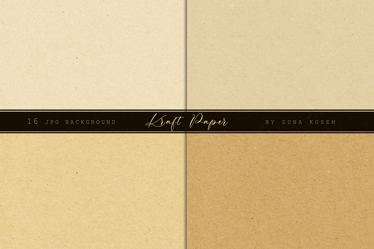 Kraft Paper Backgrounds, a Texture Graphic by Suna Kosem