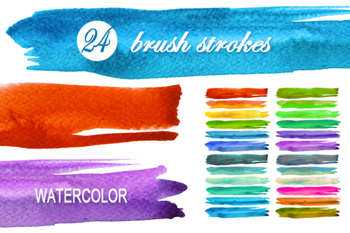 watercolor brush strokes, a Texture Graphic by Liliia Rudchenko