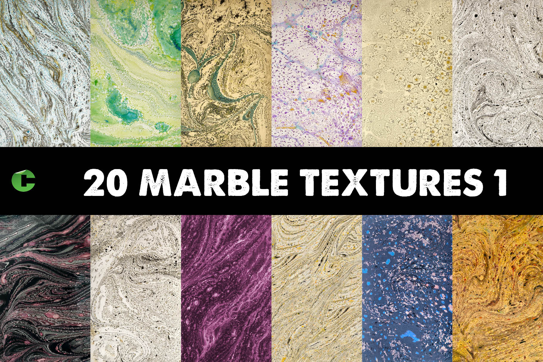 20 Marble Textures Pack 1, a Texture Graphic by Colatudo Store