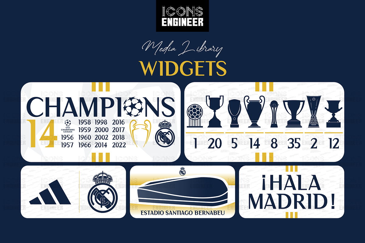 Real Madrid 23/24 Theme Pack | Home, an Icon by IconsEngineer