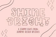 Shine Bright, Star Font, a Font by Jordyn Alison Designs