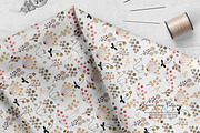 Warm Grey Watercolor Patterns, a Pattern Graphic by Webvilla Studio
