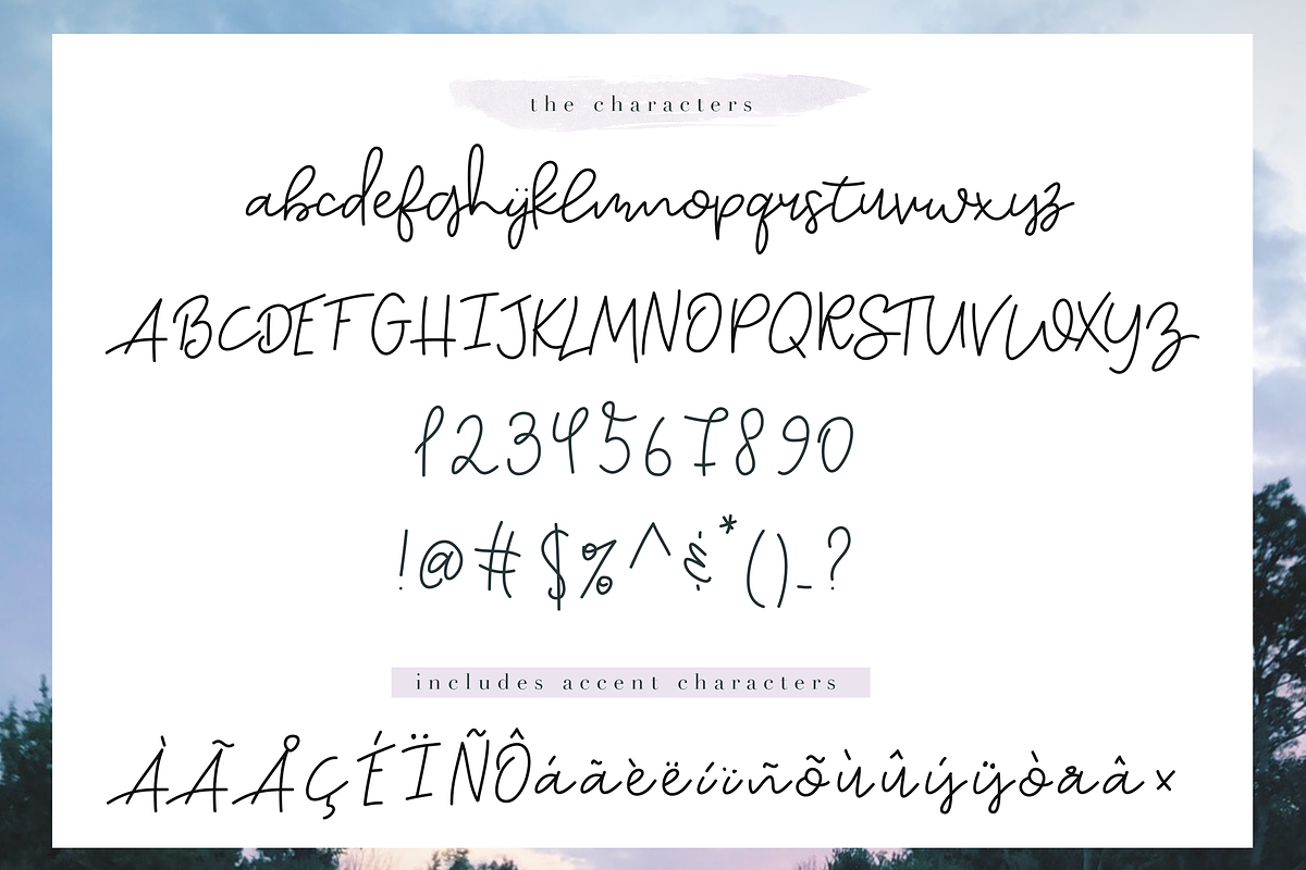 Sky - A Pretty Script Font, a Script Font by KA Designs