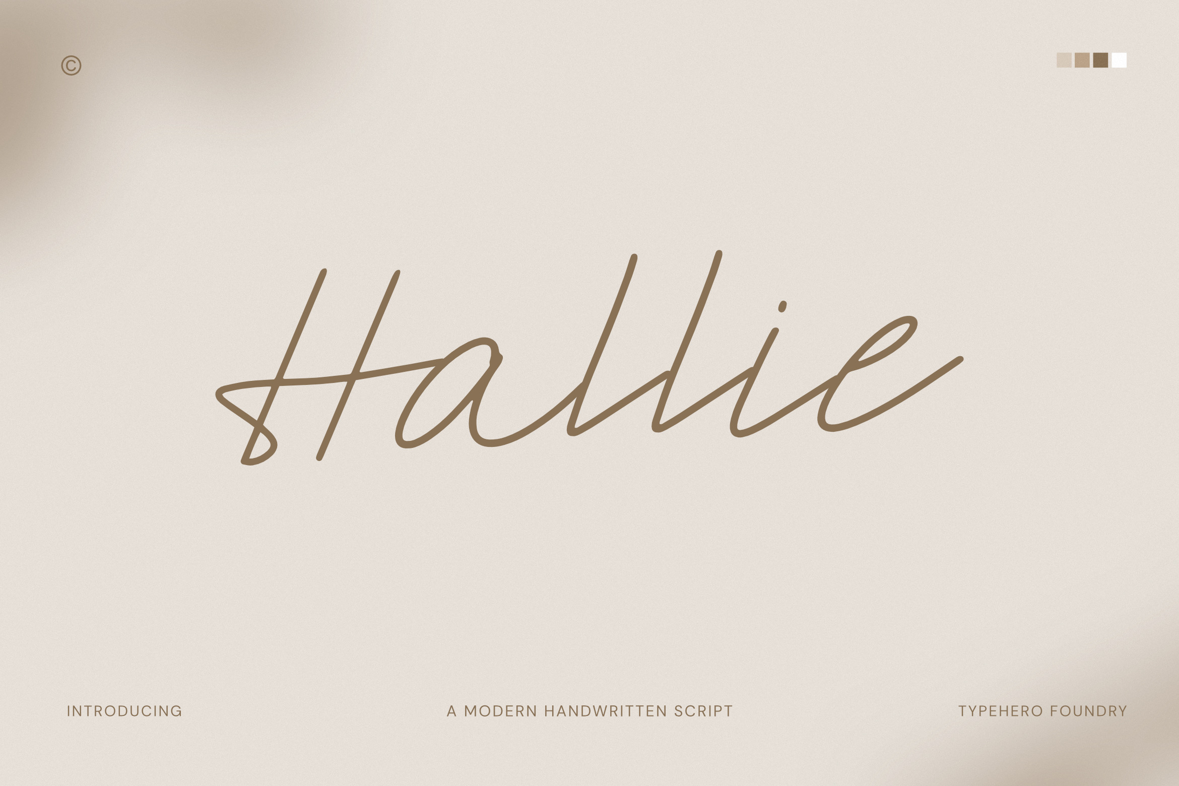 Hallie - Handwritten Script Font