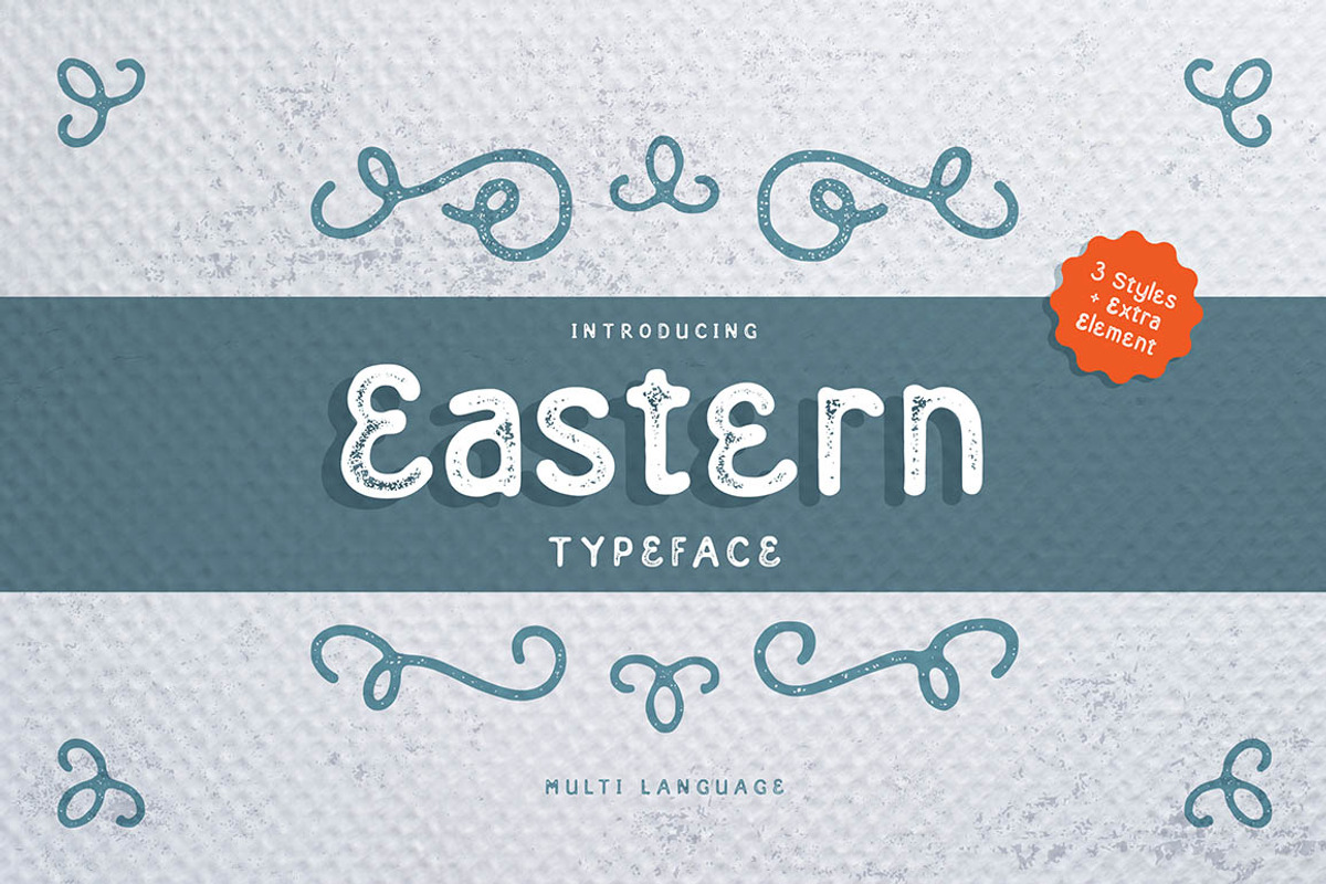 Eastern Typeface, a Sans Serif Font by Me55enjah Design