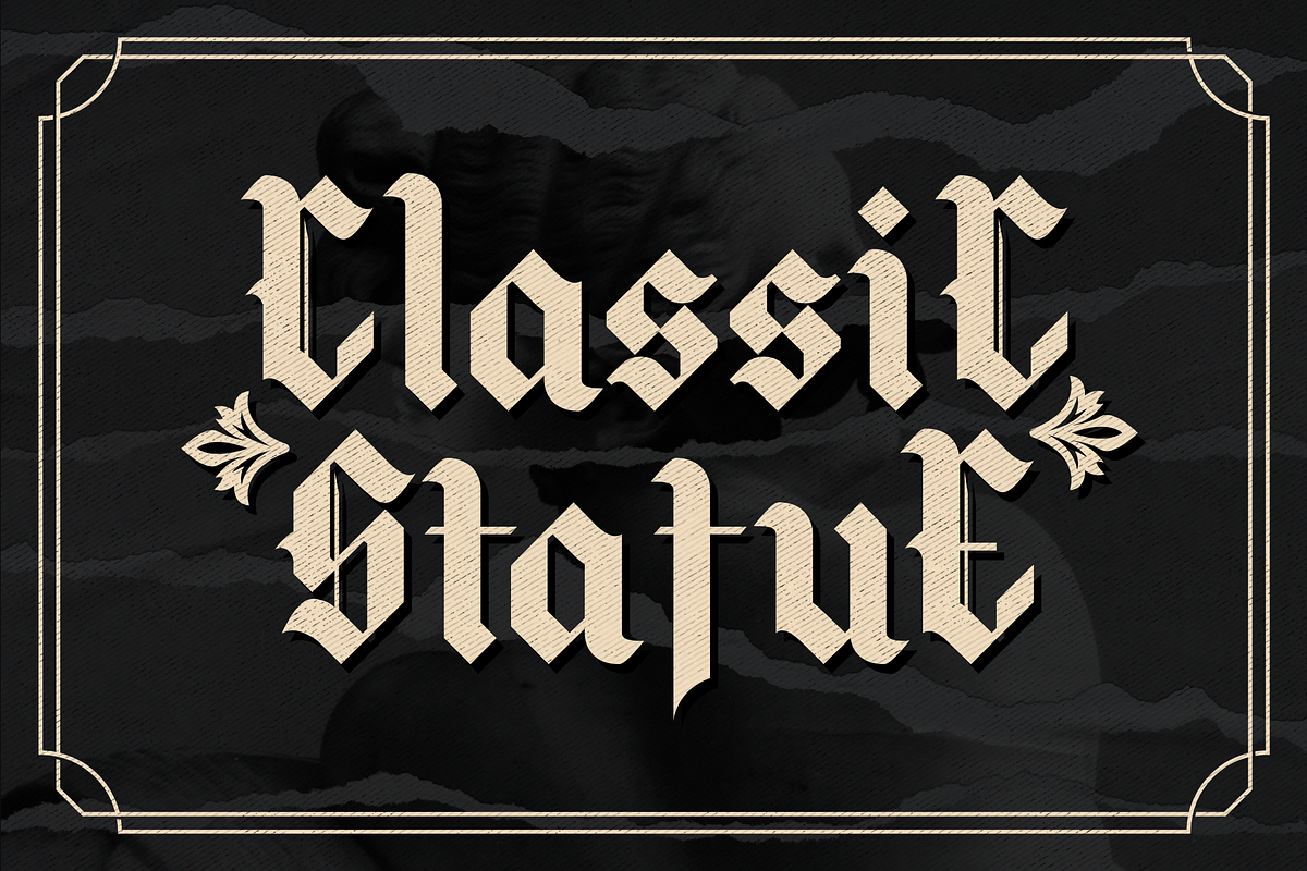 Blacking Blackletter Typeface Font, a Blackletter Font by Storytype Studio