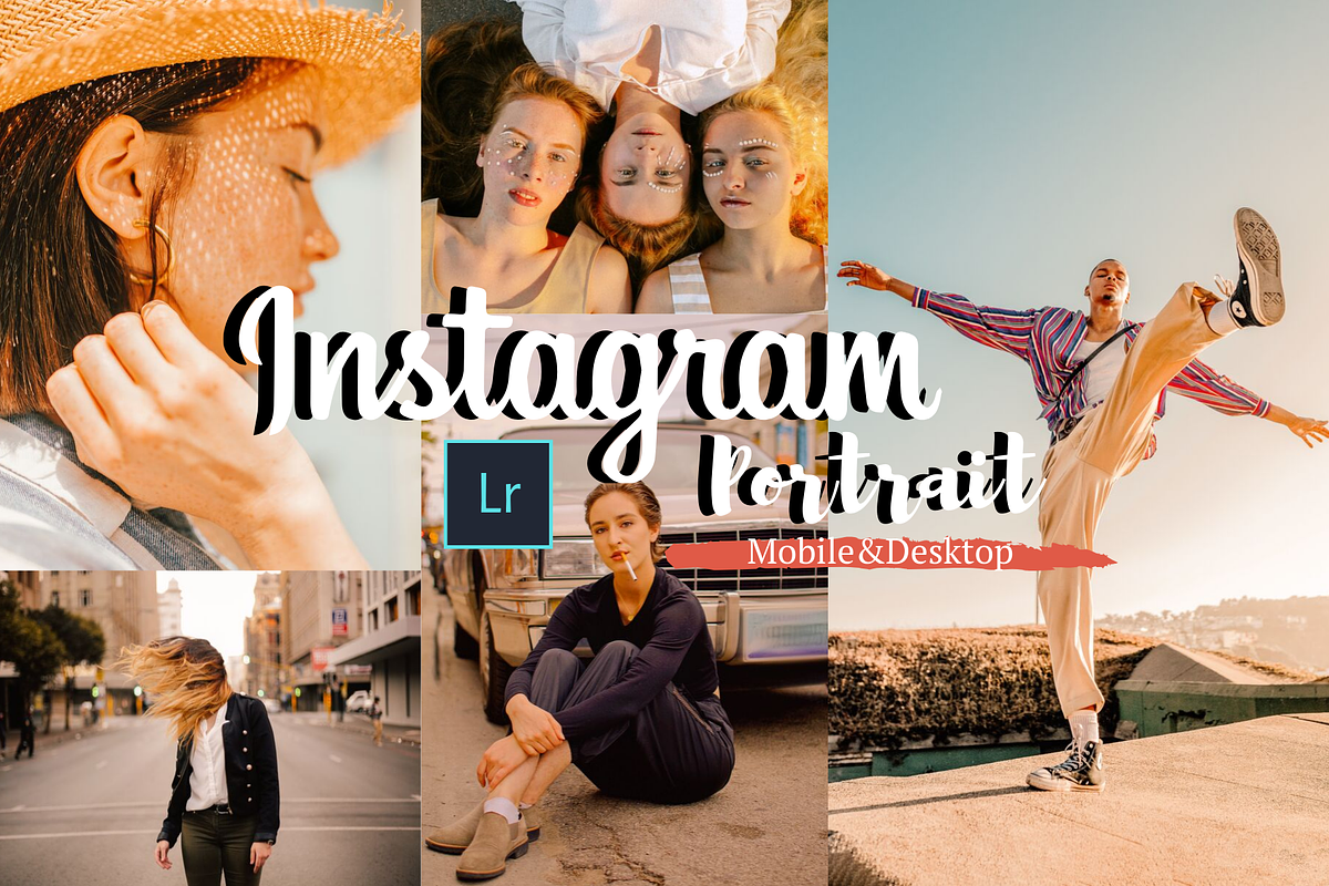 Instagram Portrait Lightroom Presets, a Layer Style Add-On by Rapita ...
