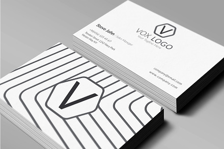 Minimal Grid Business Card, a Business Card Template by Shahjhan