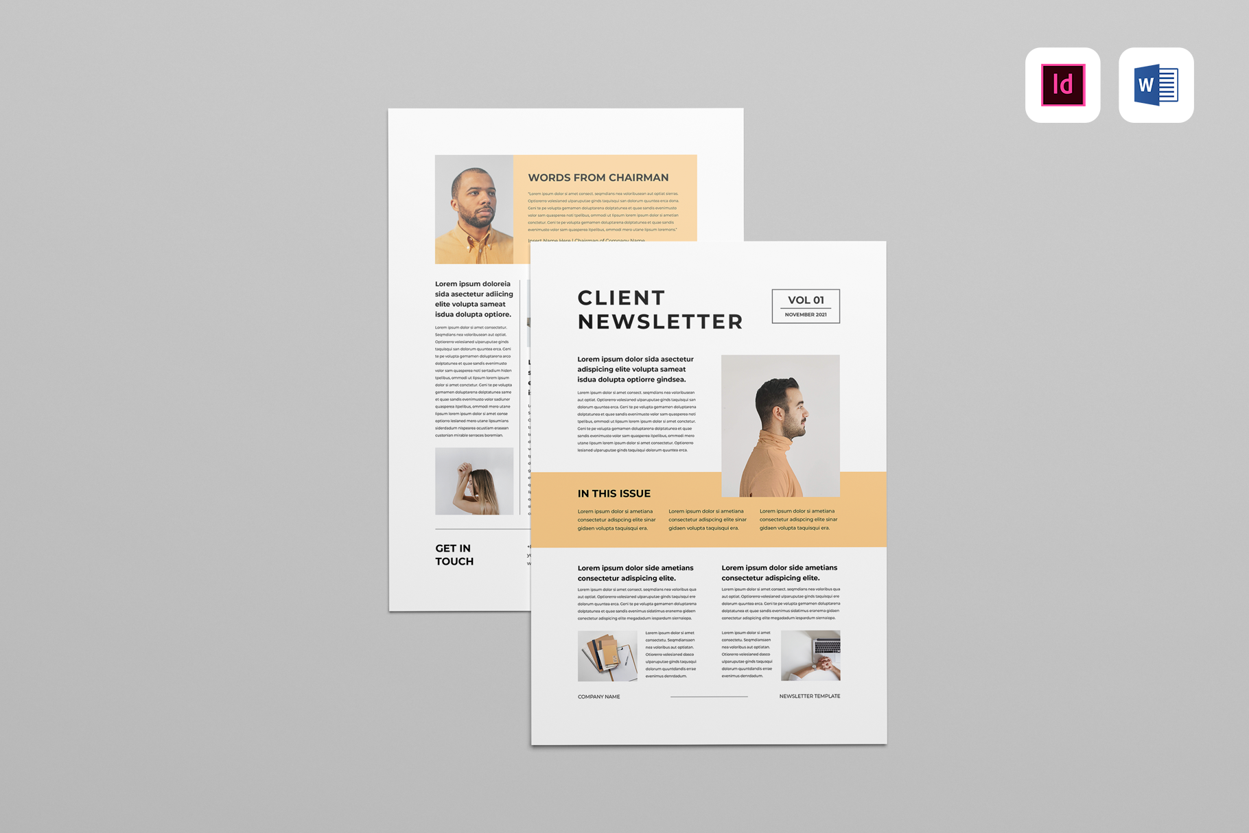 Newsletter | MS Word & Indesign, a Magazine Template by Leaflove