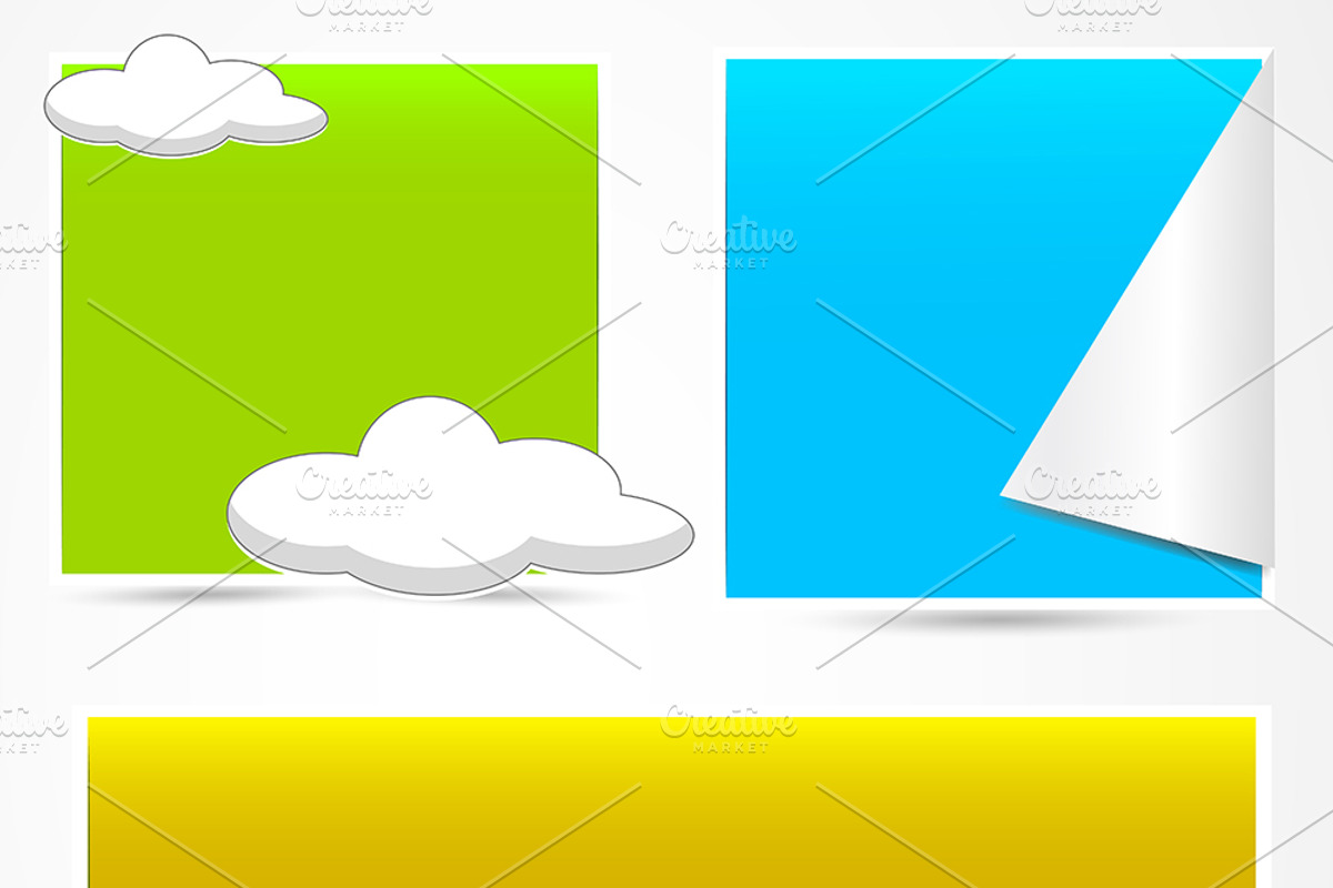 Creative Banners, an Object Graphic by TrueMitra Designs