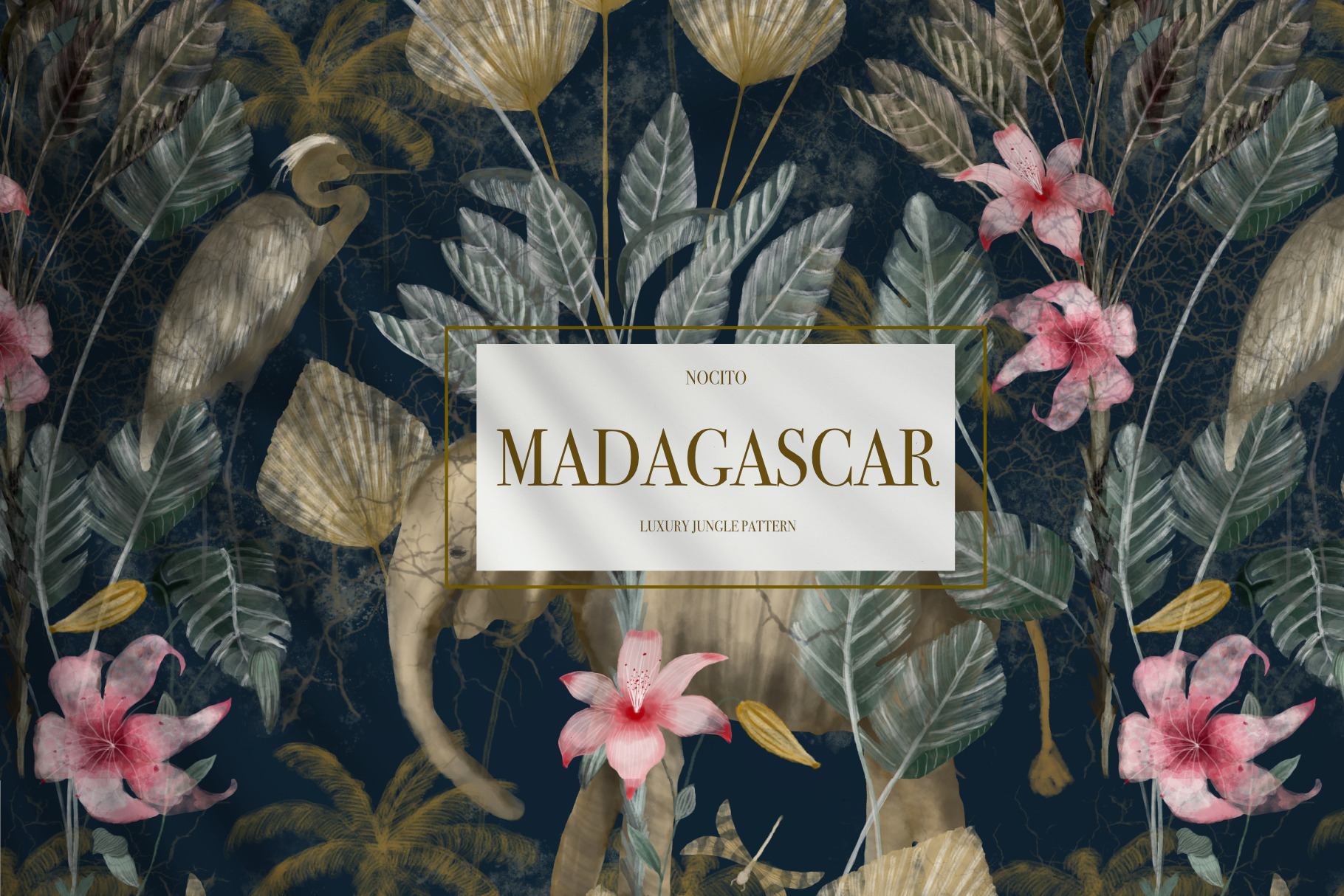 Madagascar, Jungle Pattern, a Pattern Graphic by Nocito Design