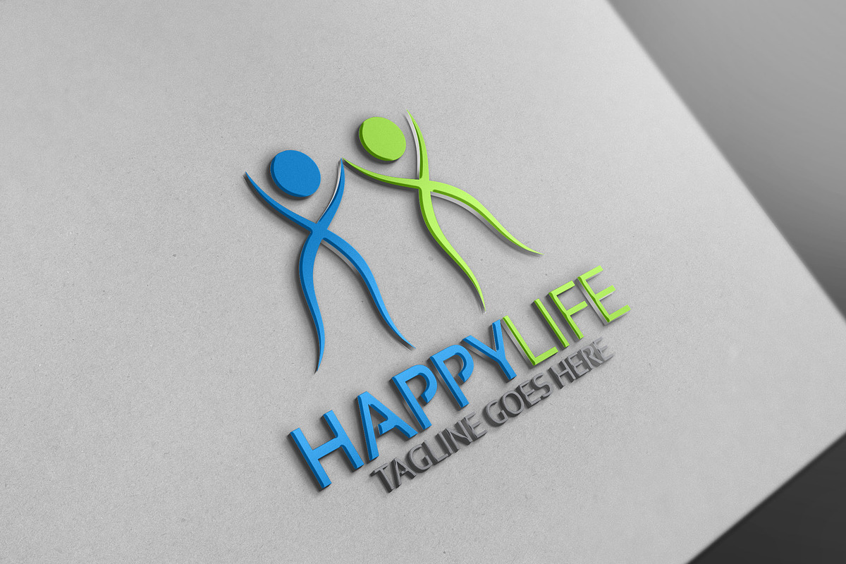 Happy Life Logo, a Branding & Logo Template by Josuf Media