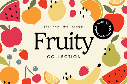 Fresh Fruit Clip Art | Illustrations ~ Creative Market