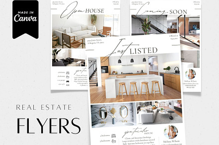 MS Word real estate flyer template | Flyer Templates ~ Creative Market