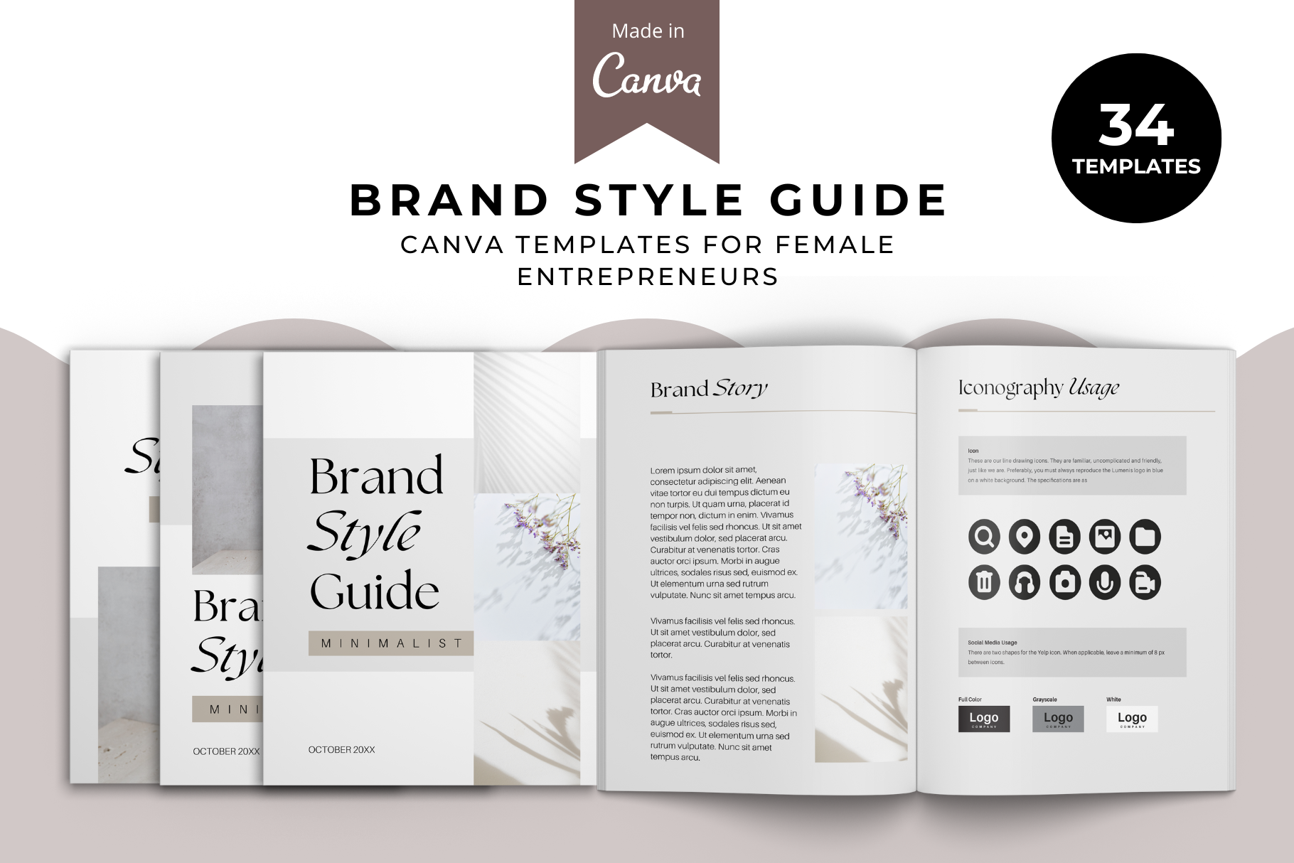 Brand Style Guide Canva Template