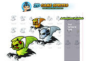 Flying Monster Game Sprites, an Illustration by DionArtworks | Creative ...