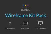 Bones Wireframe Kit Pack, a Wireframe Template by Web Donut