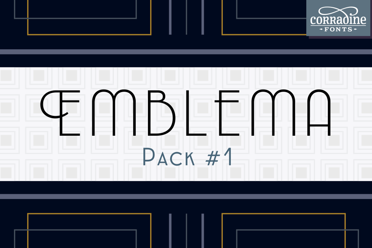 Emblema Font Pack #1, a Sans Serif Font by Corradine Fonts