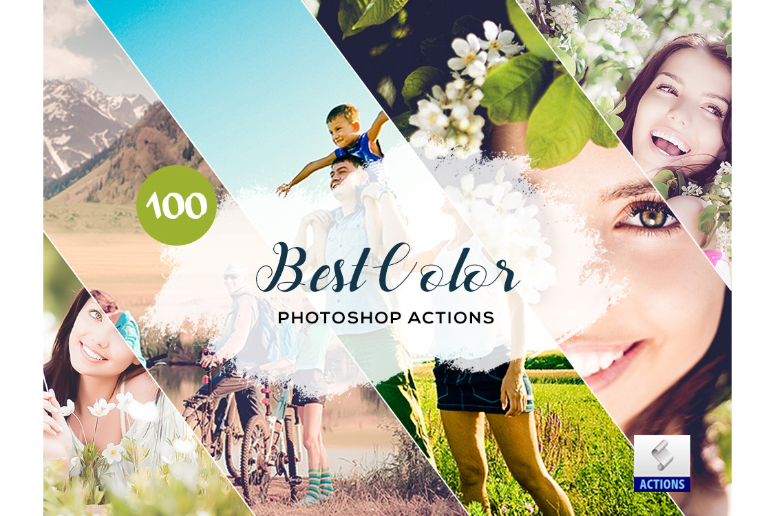 100 Best Color Photoshop Actions, a Brushes & More by DreamColor