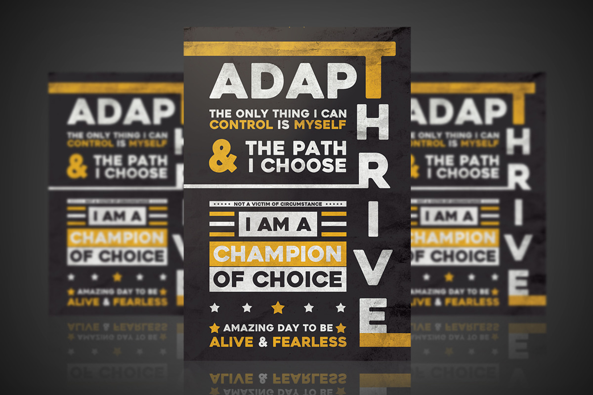 Motivational - Flyer/Poster, a Flyer Template by VectorMedia
