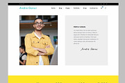 Genui - modern & responsive theme, a WordPress Template by rocksite.pro