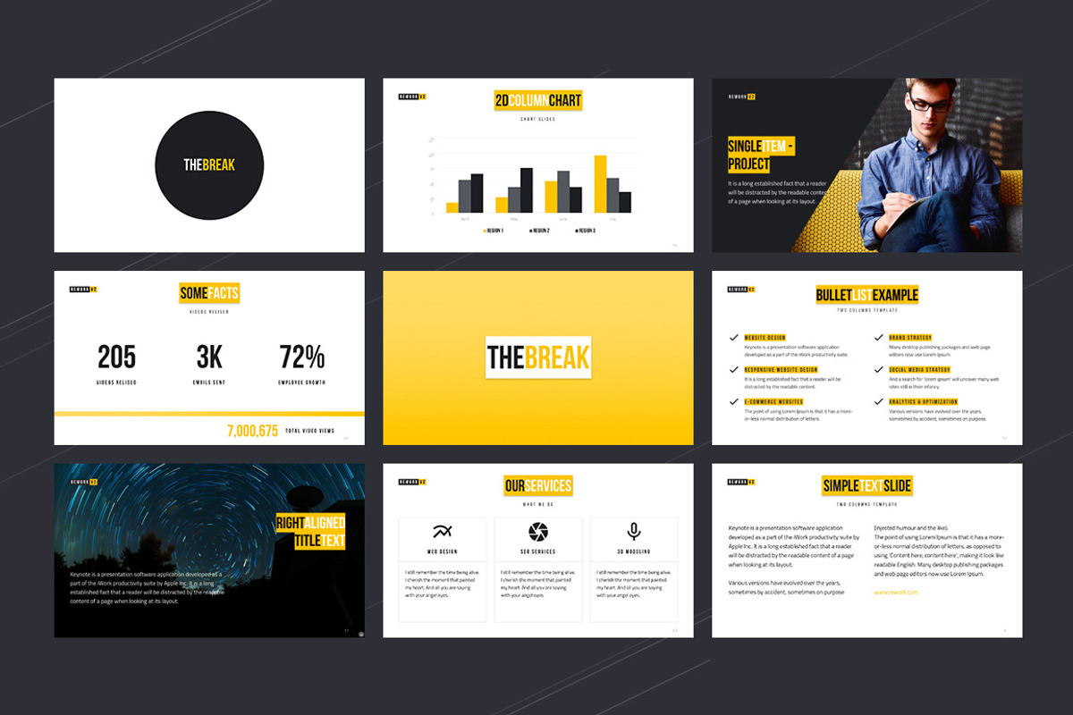 Rework PowerPoint Presentation, a Presentation Template by Rework