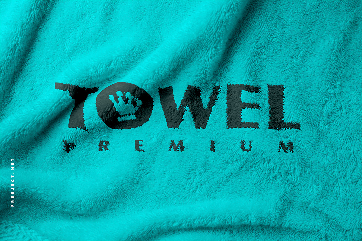 Towel Mockup & Texture Template, a Print Template by freeject.net