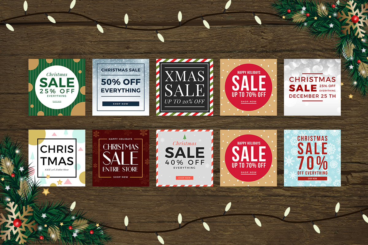 Christmas Social Media Bundle, a Social Media Template by MinimalStudioCo