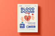 Blood Donor Day Flyer Template | Flyer Templates ~ Creative Market