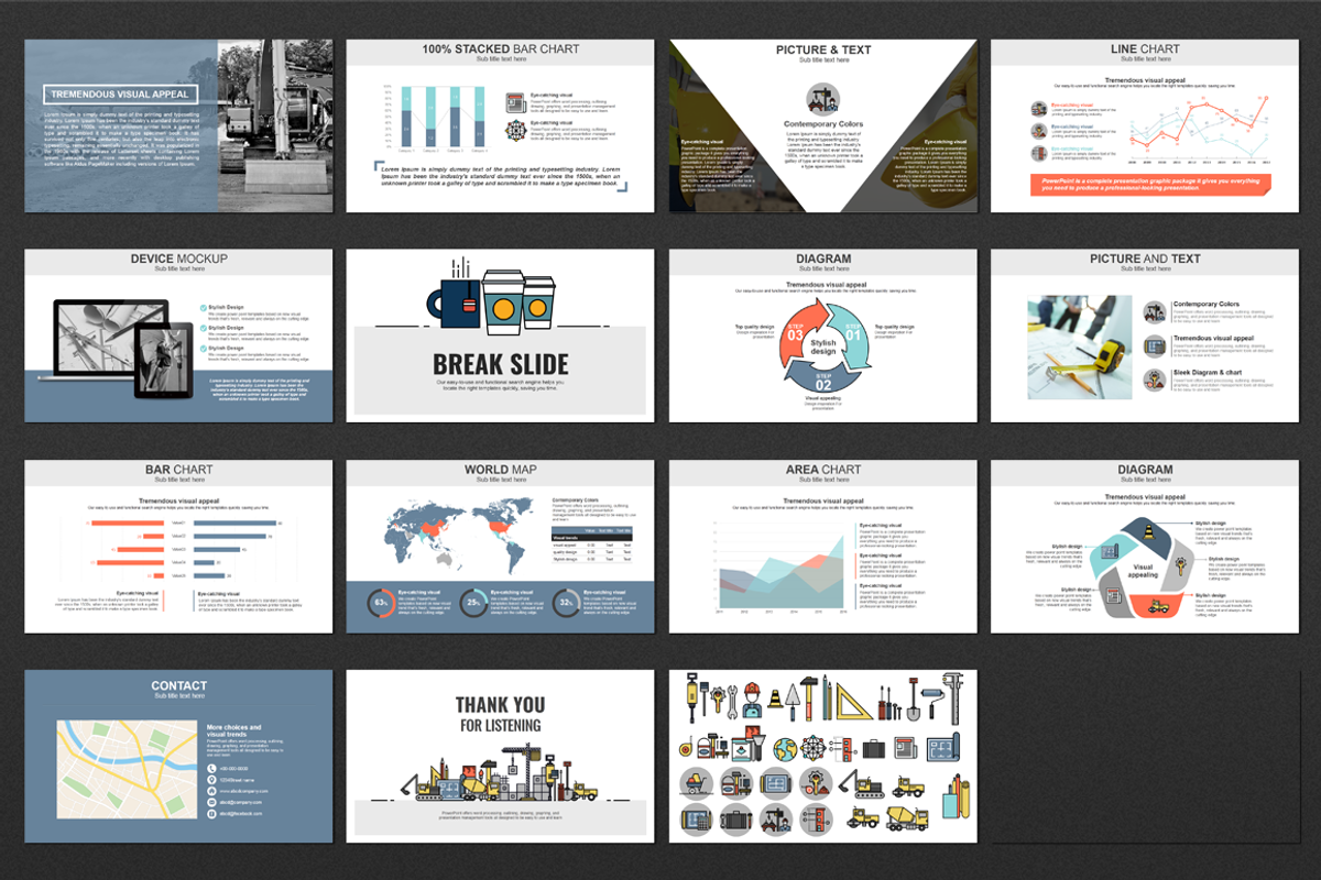 Construction Engineering PPT, a Presentation Template by GoodPello