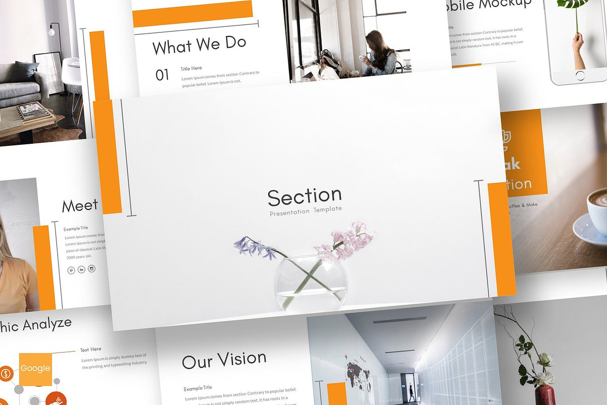 Section - Google Slides Template, a Presentation Template by inspirasign