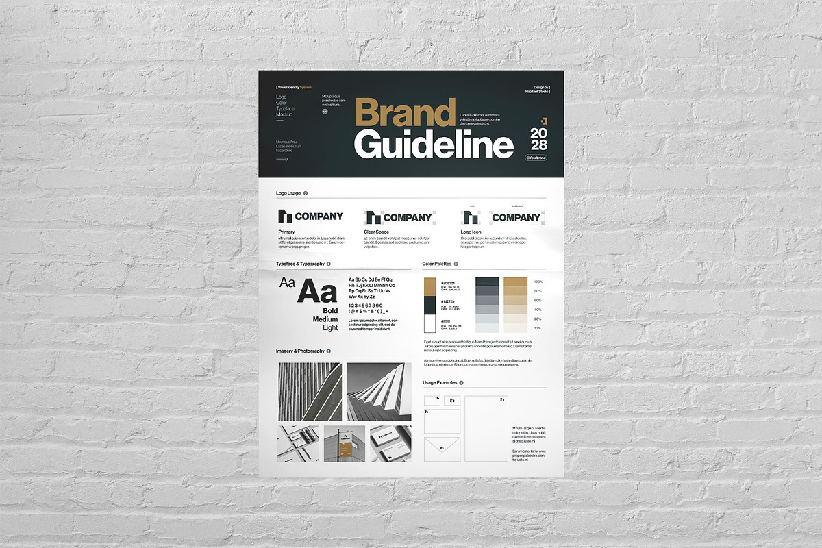 Brand Guideline Poster Template, a Poster Template by BrandPacks