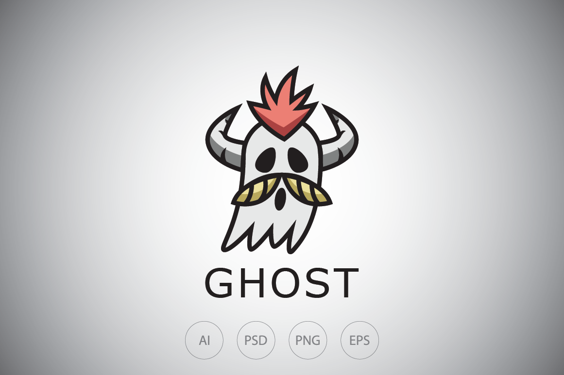 Viking Ghost Logo Template, a Branding & Logo Template by Heavtryq Design