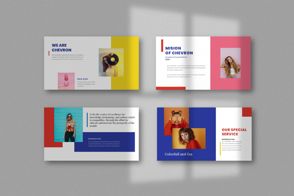 Chevron Powerpoint Template, a Presentation Template by nyilstudio