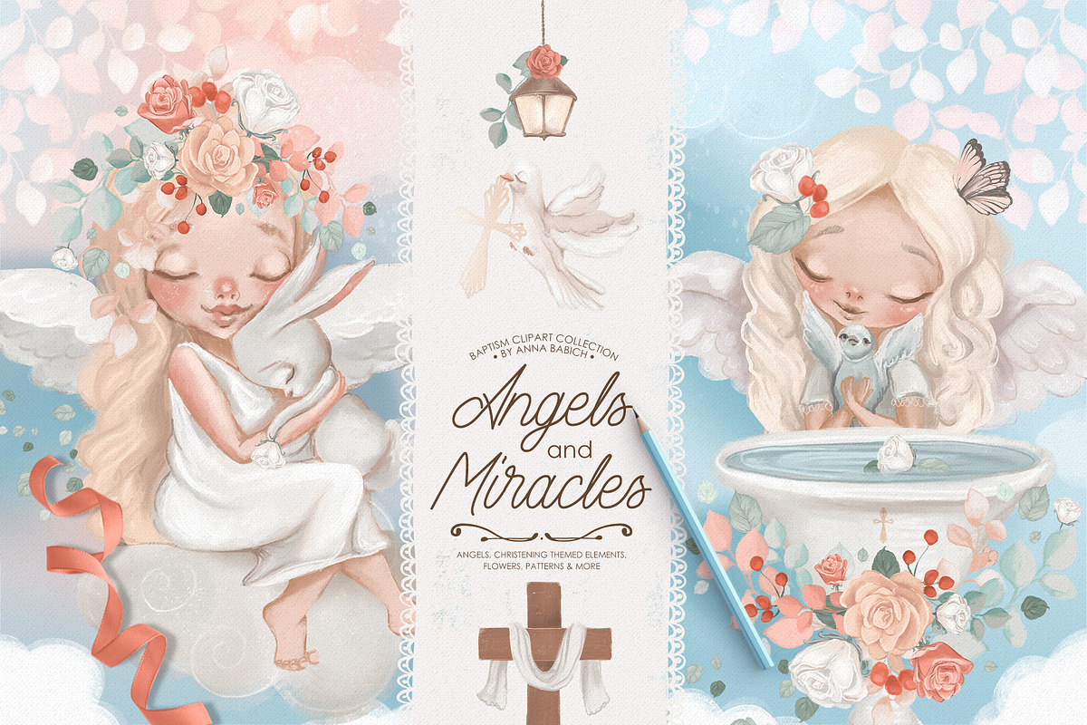 Angels & Miracles, a Decorative Illustration by Anna Babich