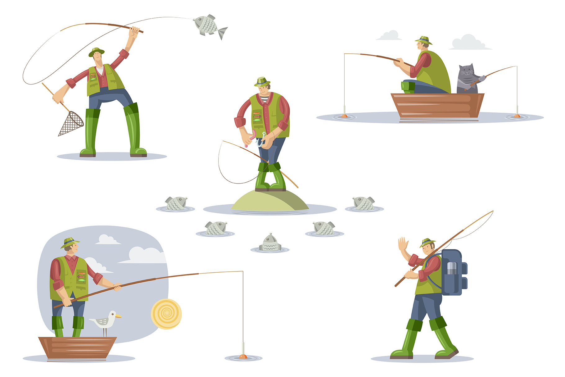 Fishing, an Object Graphic by valeri_si