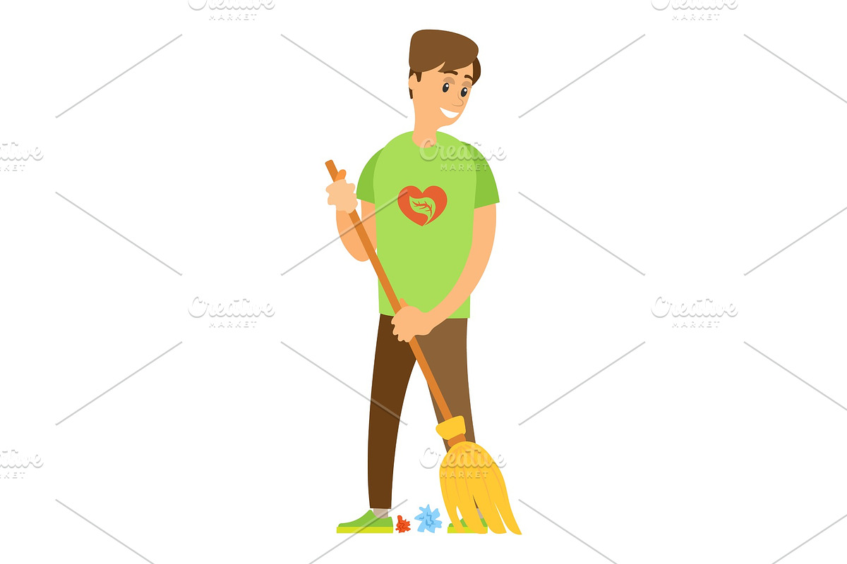 Sweep Trash, Pollution Element, a Decorative Illustration by robuart ...