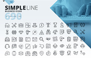SIMPLE ICONS, an Outline Icon by PureSolution | Creative Market