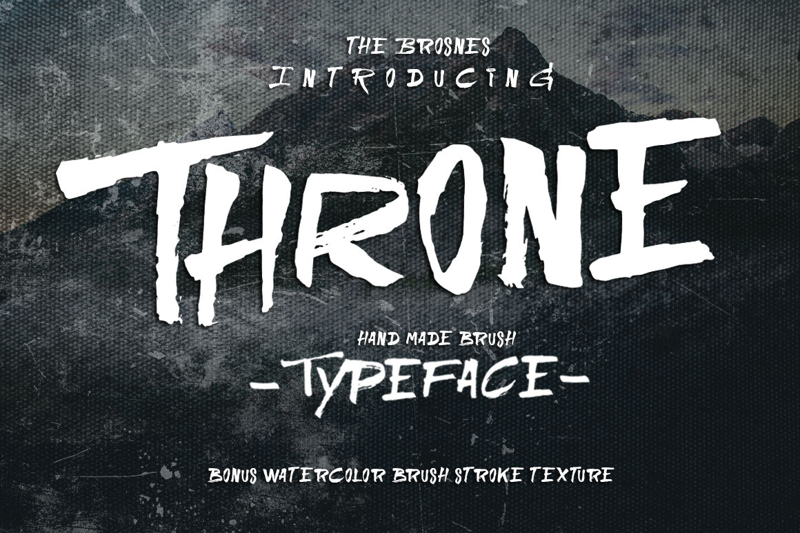 THRONE Typeface, a Font by Brosnes