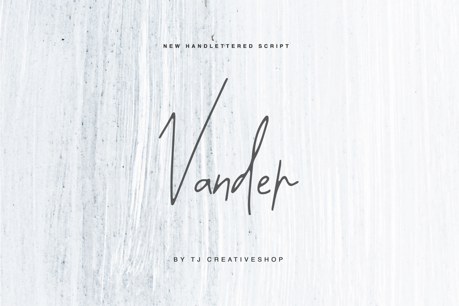 Vander, a Script Font by Quothron